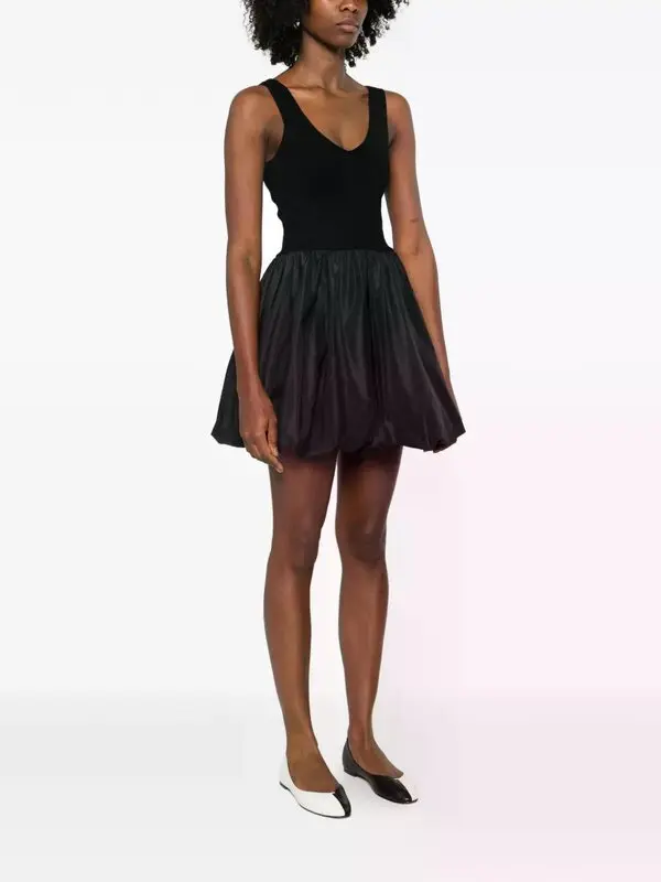 Liu Jo V-neck Sleeveless A-line Taffeta Dress