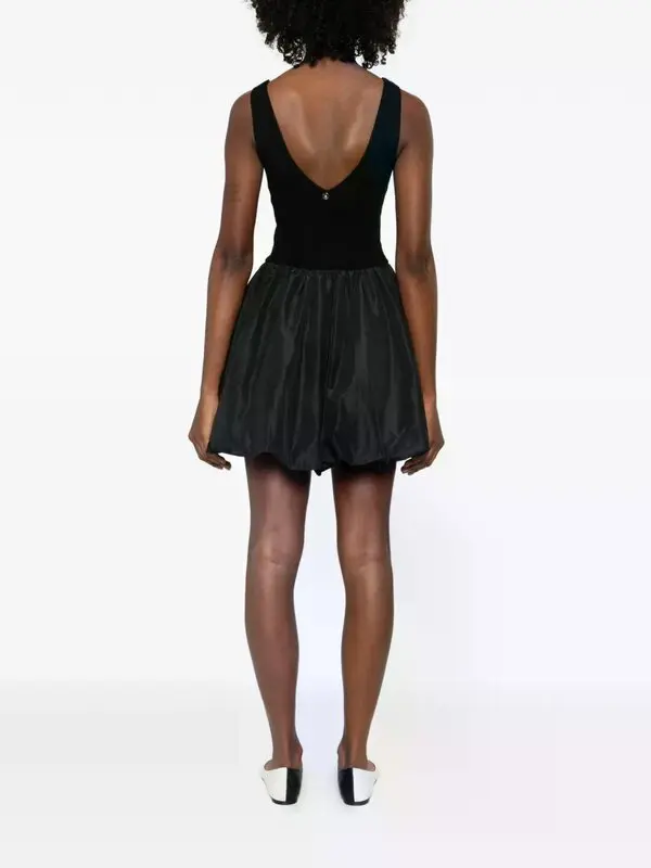 Liu Jo V-neck Sleeveless A-line Taffeta Dress