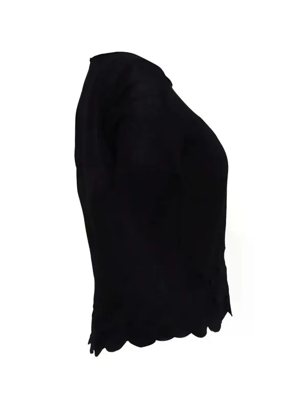 Akris Scalloped-trim T-shirt