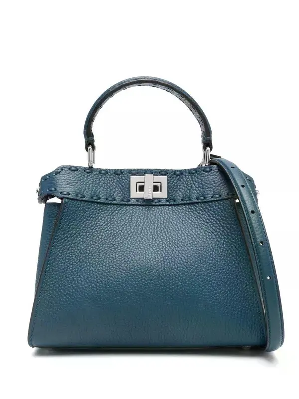 Fendi Mini Pebbled Leather Tote