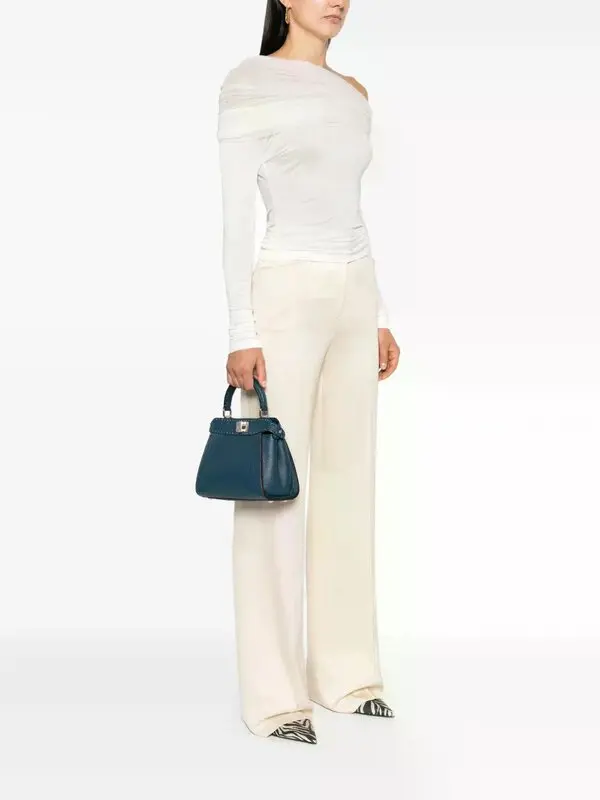 Fendi Mini Pebbled Leather Tote