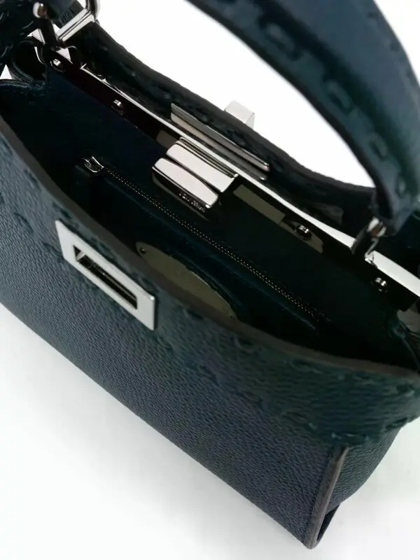 Fendi Mini Pebbled Leather Tote