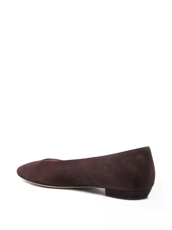 GIANVITO ROSSI Pointed-toe Ballet Flats - Brown