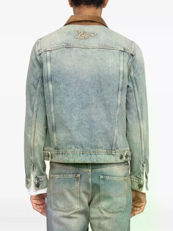 Zadig&Voltaire Corduroy Collar Denim Jacket