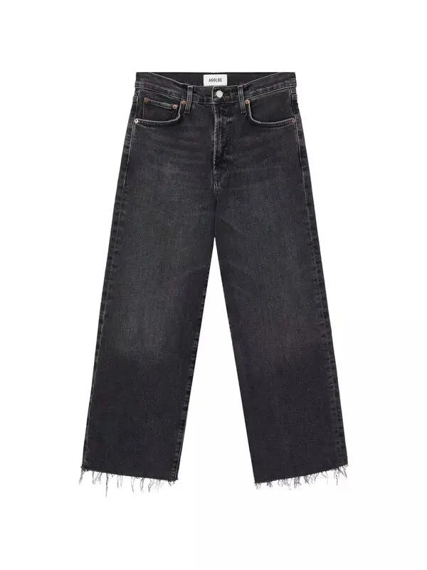 AGOLDE Frayed Hem Denim Jeans