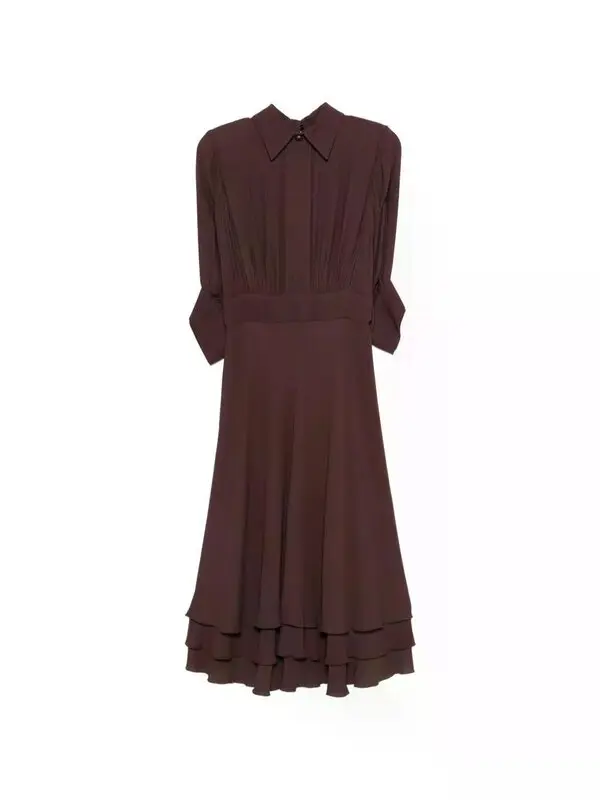 Elisabetta Franchi Tiered Ruffled Midi Dress