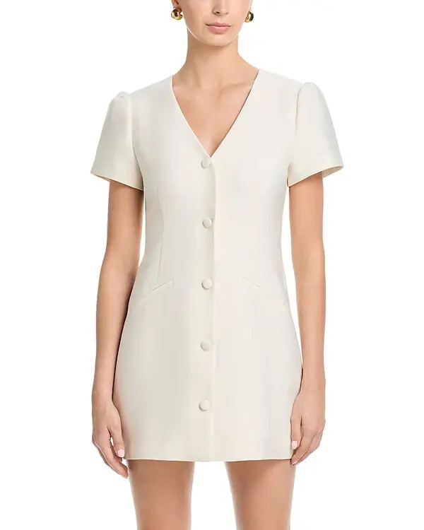 French Connection Structured Taffeta Mini Dress