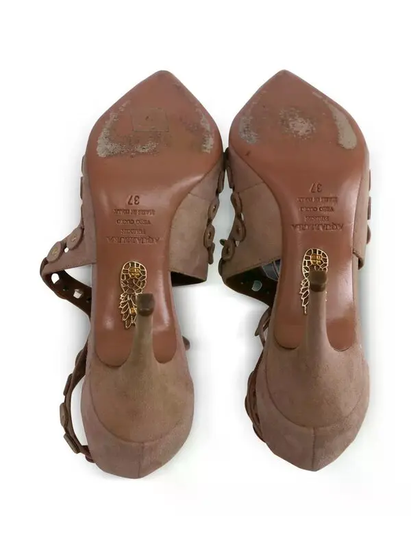 AQUAZZURA Theo Suede Pumps