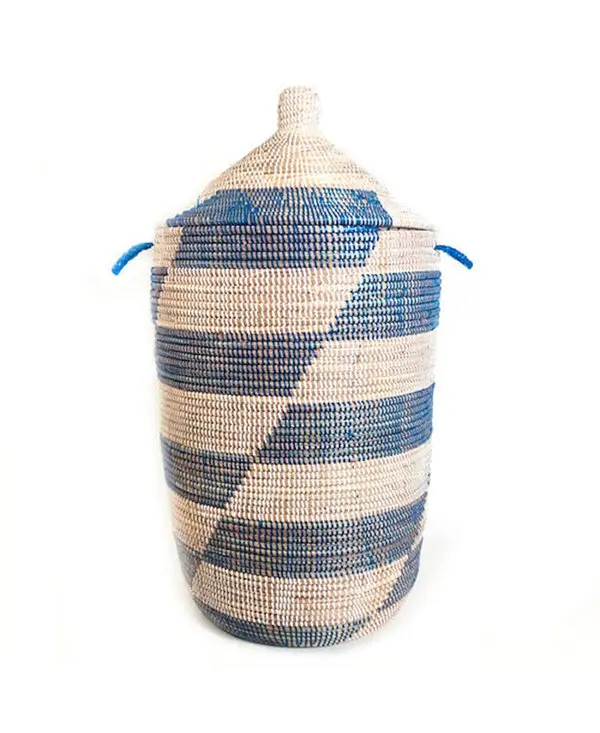 MBARE Dou Lid Storage Basket - Blue