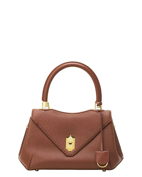 LANVIN Le Confident Leather Bag - Chestnuts
