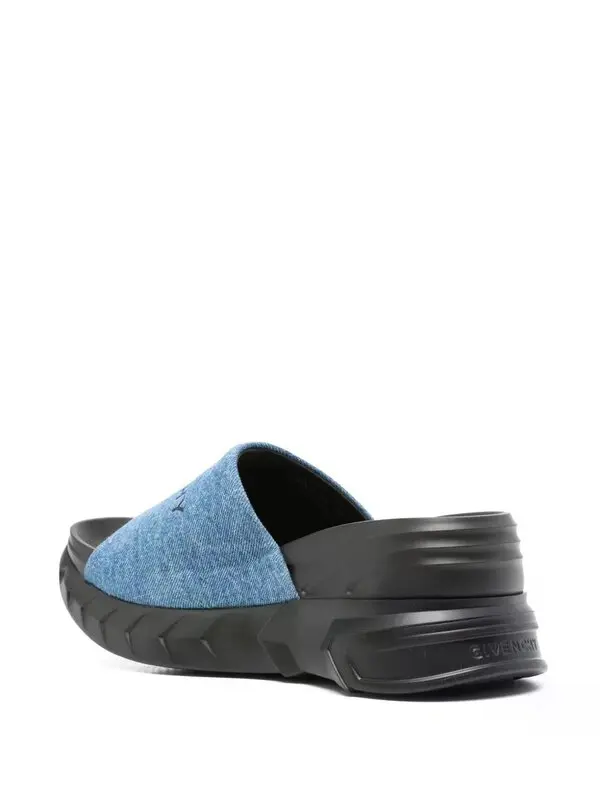 Givenchy Marshmallow Denim Platform Sandals