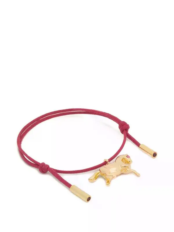 Marni Horse Charm Knotted Bracelet - Gold