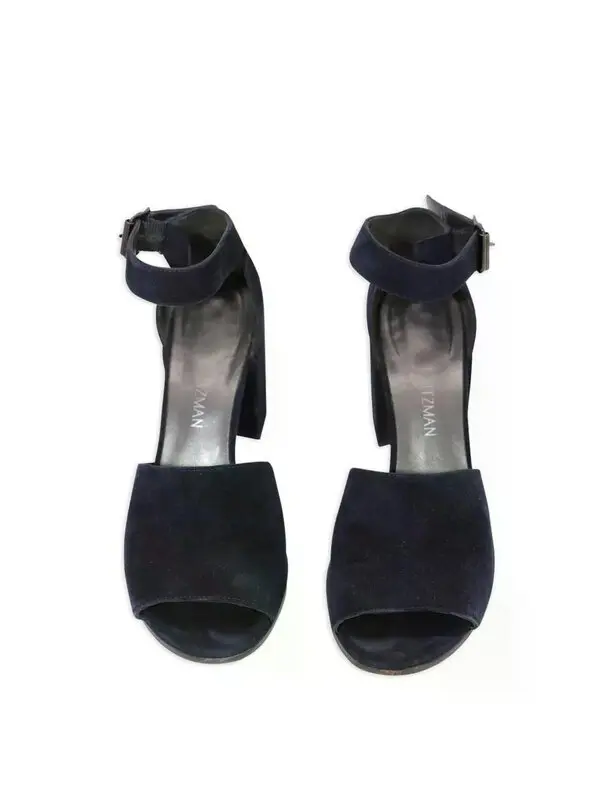 STUART WEITZMAN Soho Gal Block Heel Sandals - Blue