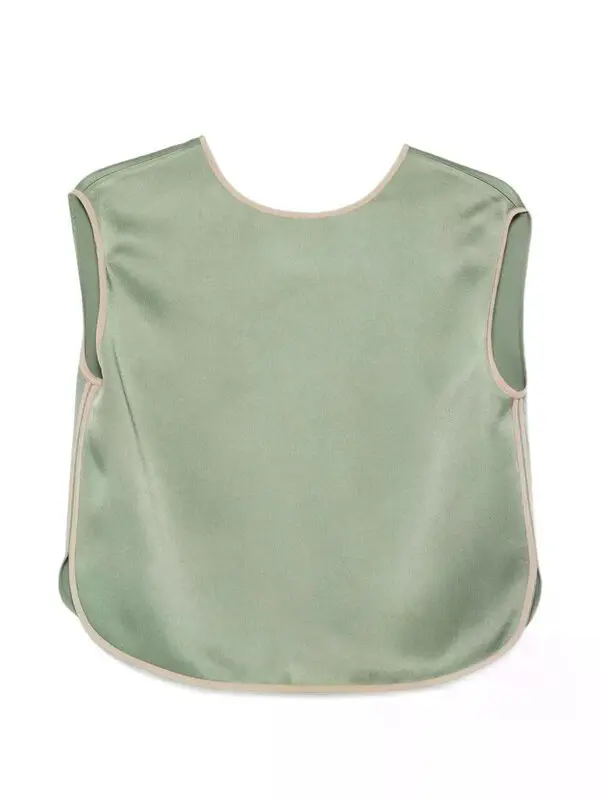 FORTE_FORTE Trimmed Blouse - Green