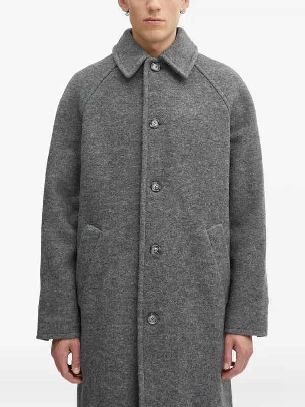 A.p.c. Button-fastening Collar Coat