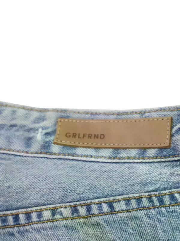 GRLFRND Helena Frayed-hem Jeans