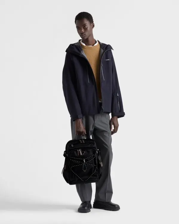 Prada Speedrock Re-nylon And Leather Backpack