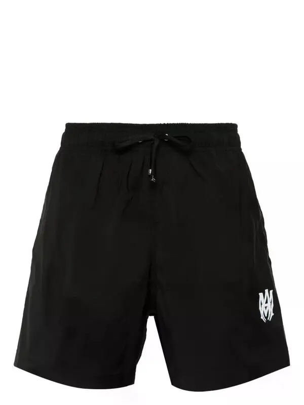 Amiri Core-logo Print Swim Shorts - Black