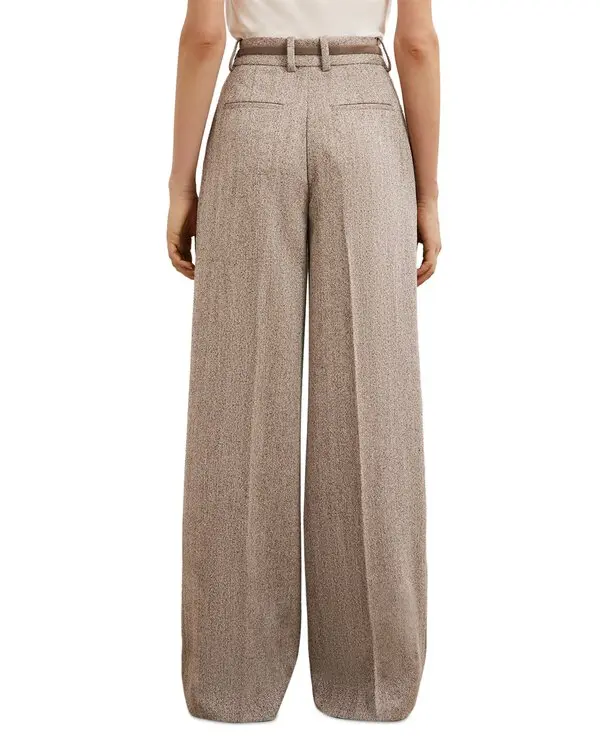 REISS Isla Wide Leg Trousers