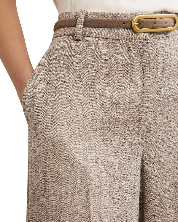 REISS Isla Wide Leg Trousers
