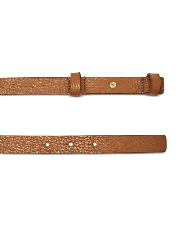 REISS Hayley H-link Leather Belt - Tan