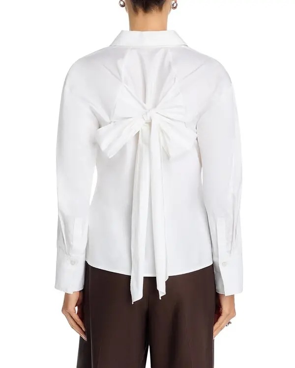 Derek Lam 10 Crosby Carmine Wrap Top
