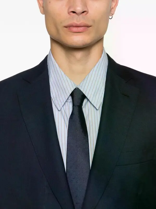 Brioni Notched Lapel Suit - Blue