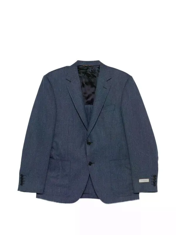 Canali Buttoned Blazer - Blue