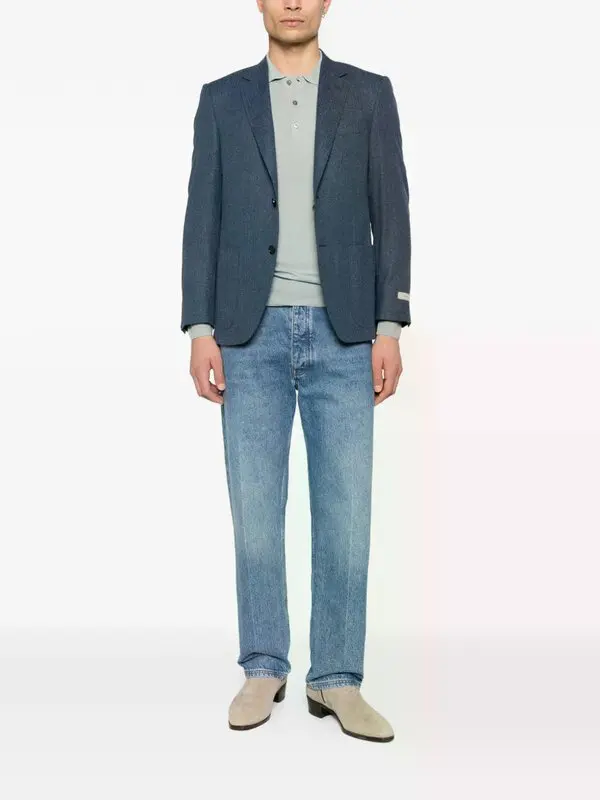 Canali Buttoned Blazer - Blue