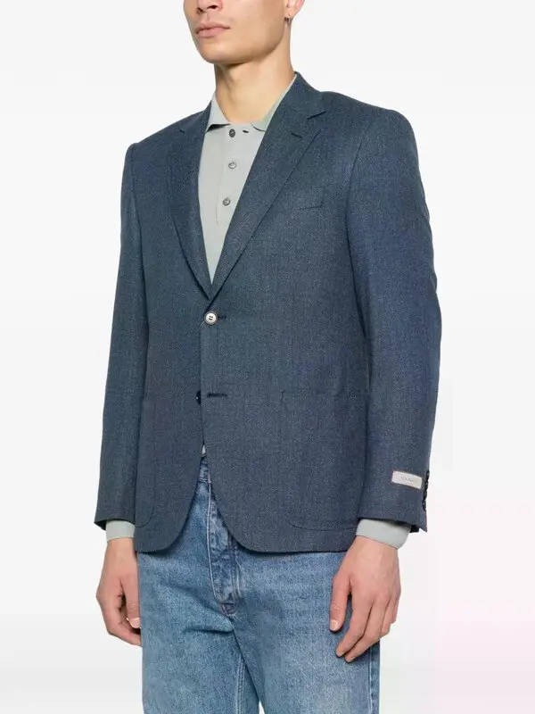 Canali Buttoned Blazer - Blue