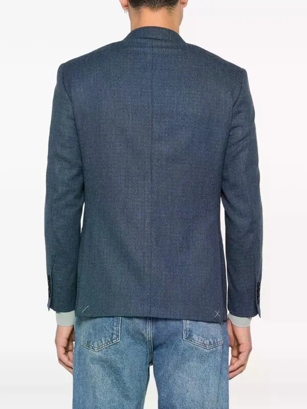 Canali Buttoned Blazer - Blue
