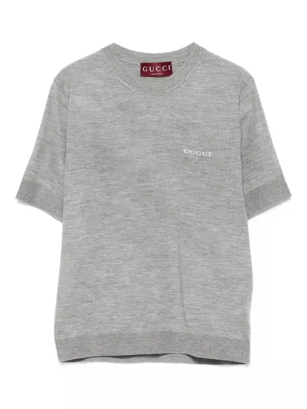 Gucci Logo-embroidered Short-sleeve T-shirt