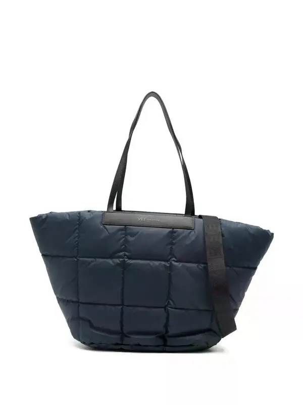 VEECOLLECTIVE Quilted-design Tote Bag - Blue