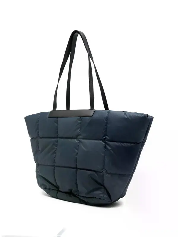 VEECOLLECTIVE Quilted-design Tote Bag - Blue