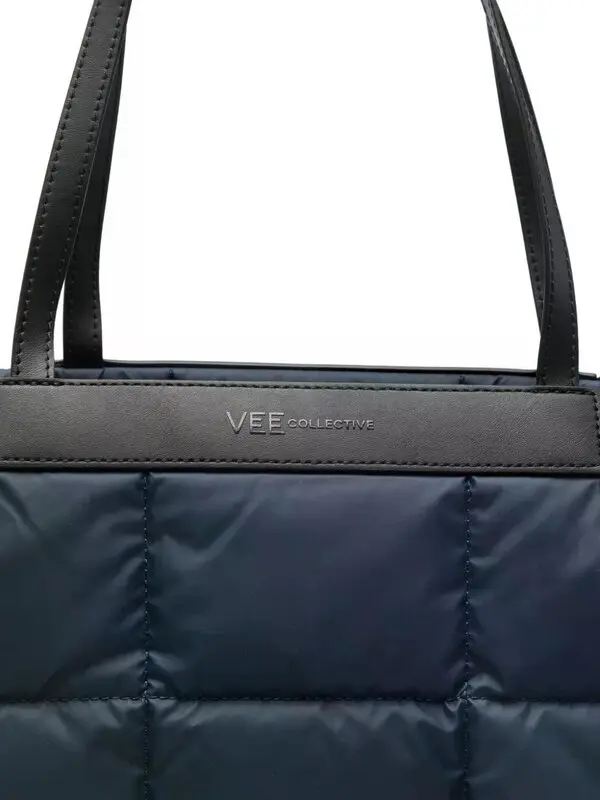 VEECOLLECTIVE Quilted-design Tote Bag - Blue