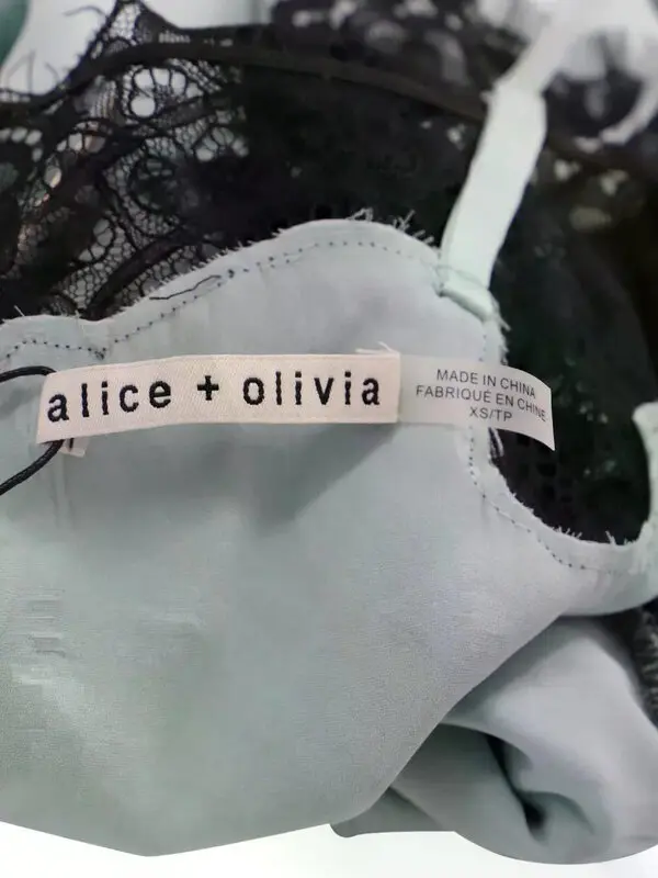 Alice + Olivia Lace-panel Blouse