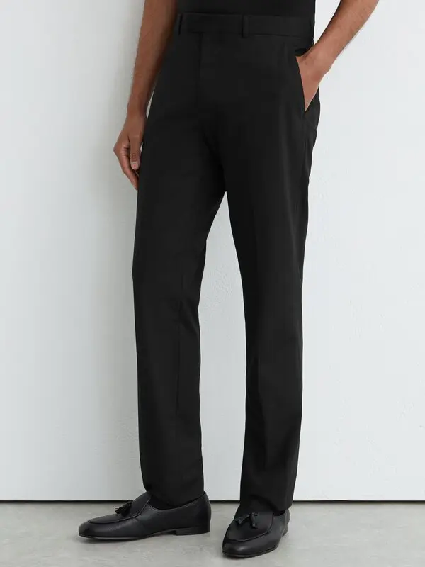 REISS Graduate Tailored Fit Suit Trousers - Black
