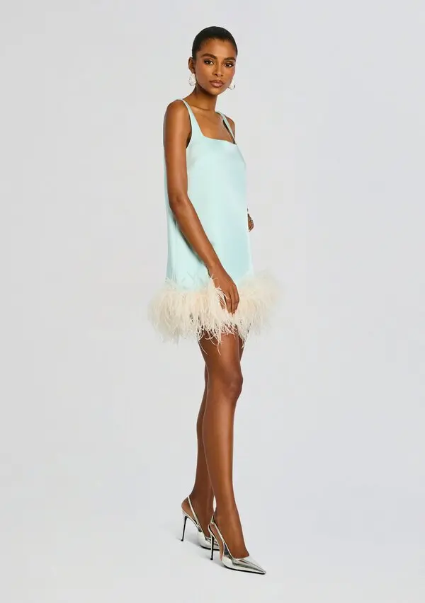 Retrofete Ragna Feather Dress - Seychelles