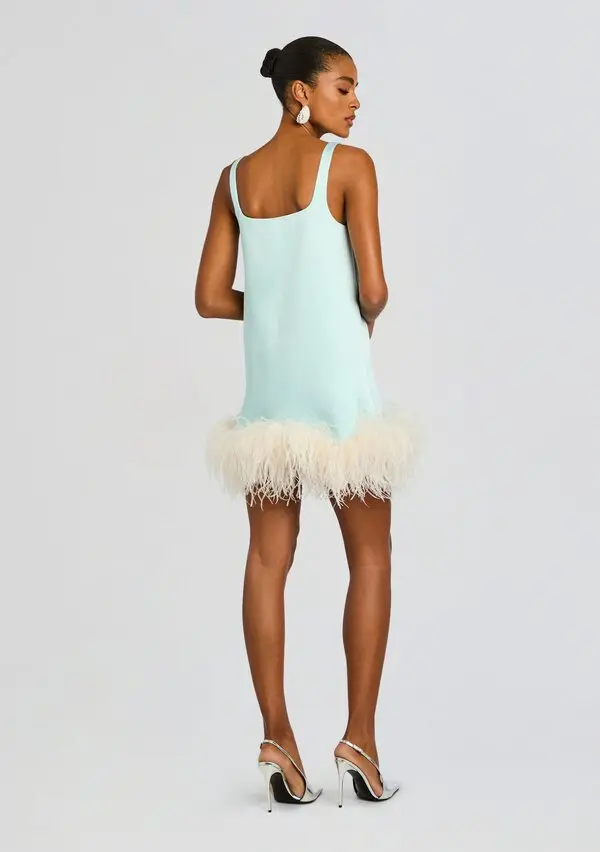 Retrofete Ragna Feather Dress - Seychelles