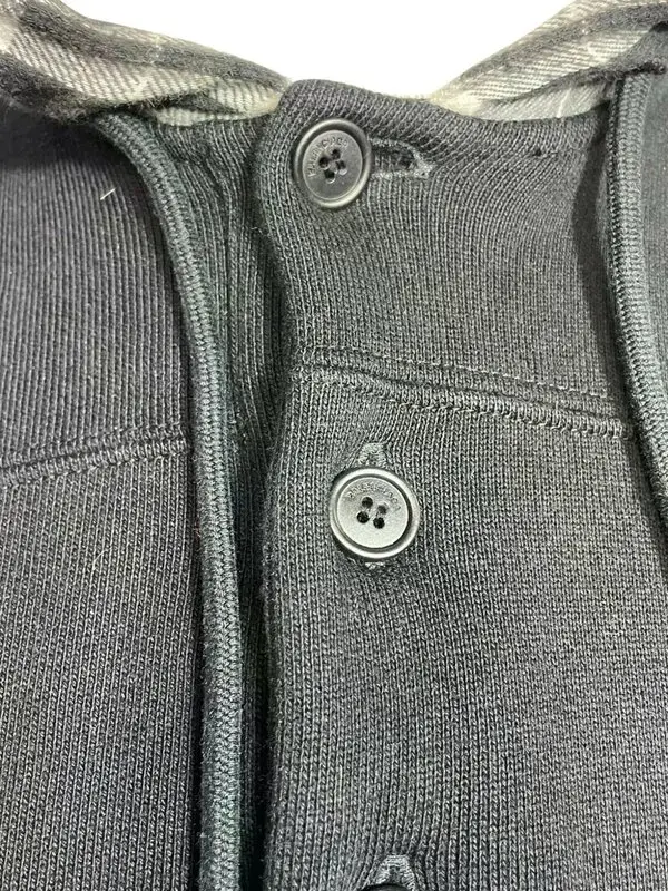 Balenciaga Logo-embroidered Button-fastening Hoodie