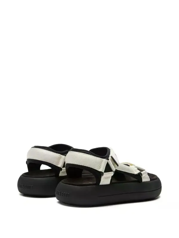 Moon Boot Logo Platform Sandals - Black