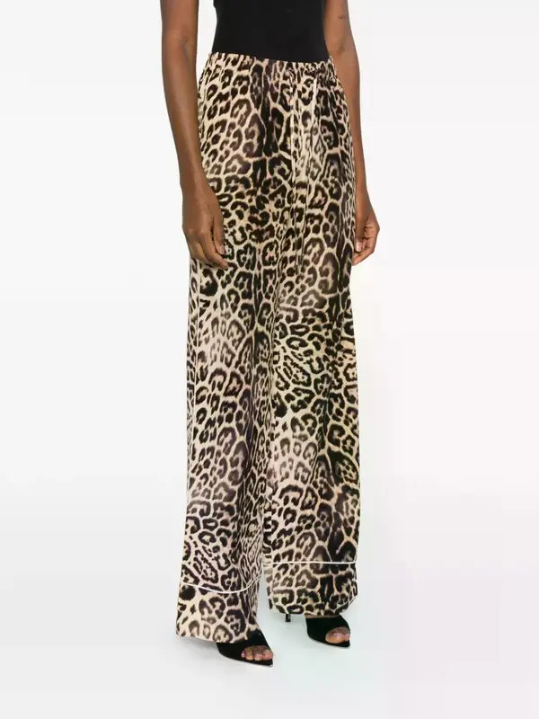 Ermanno Scervino Leopard-print Trousers