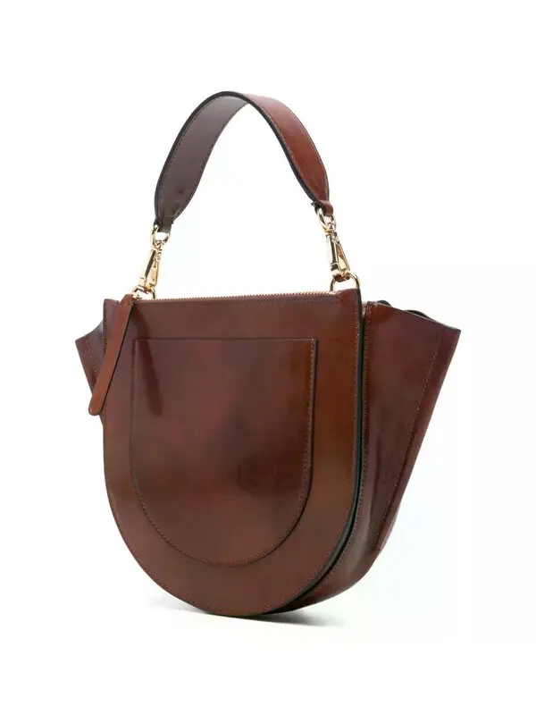 WANDLER Hortensia Small Top-handle Shoulder Bag - Brown