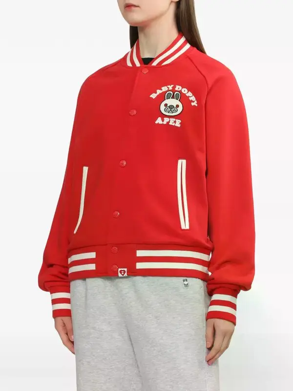 A BATHING APE Apee™ * Appliqué Knitted Jacket