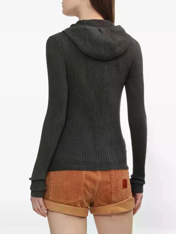 A BATHING APE Hooded Ribbed Knitwear