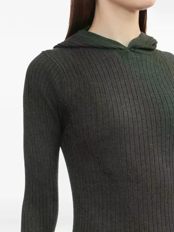 A BATHING APE Hooded Ribbed Knitwear