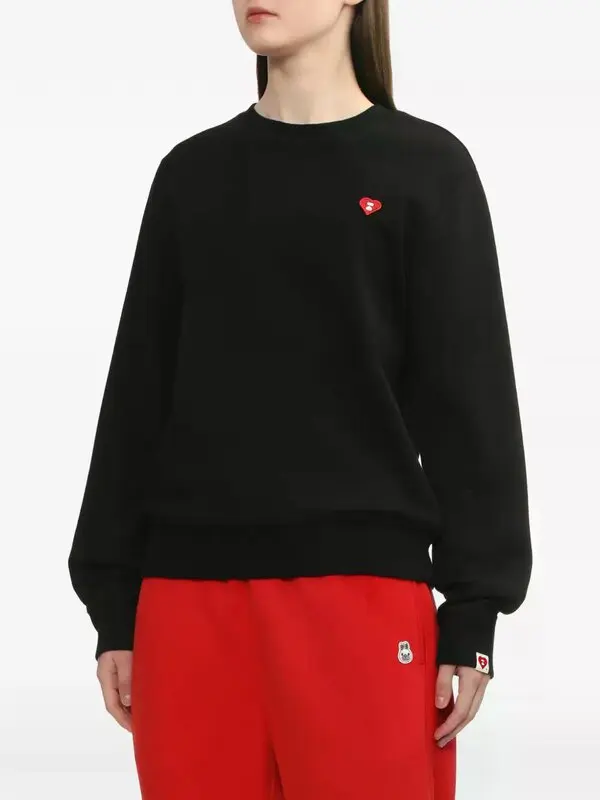 A BATHING APE Appliqué Sweater - Black