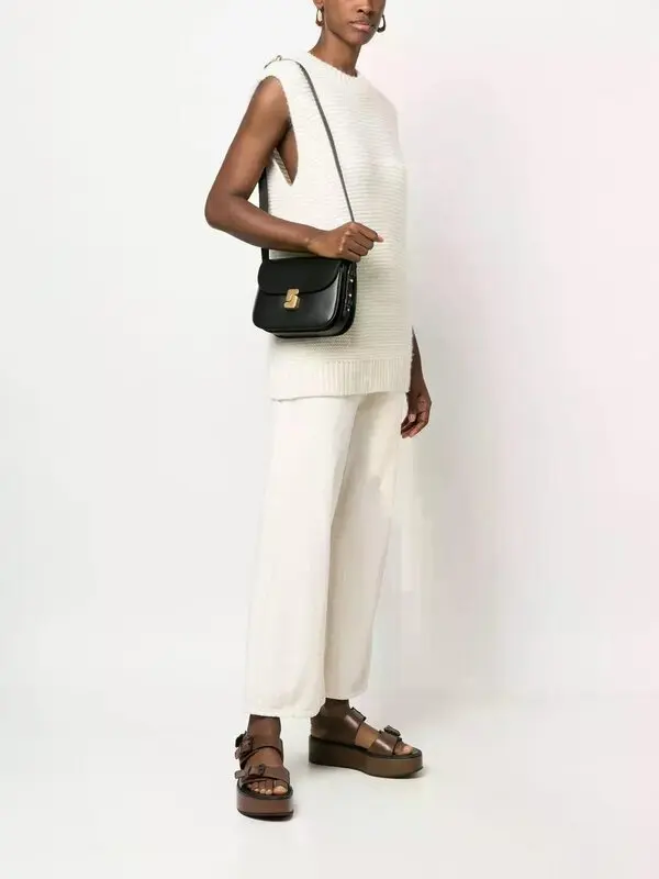 Soeur Leather Shoulder Bag
