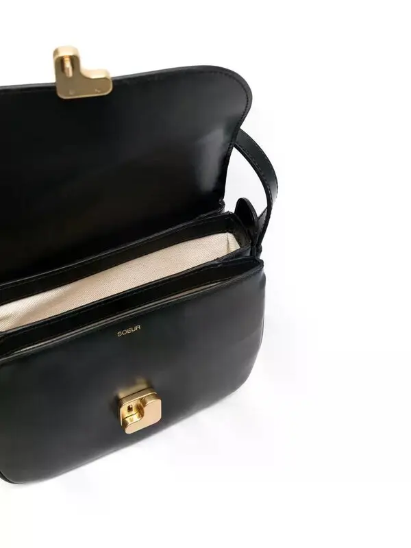 Soeur Leather Shoulder Bag