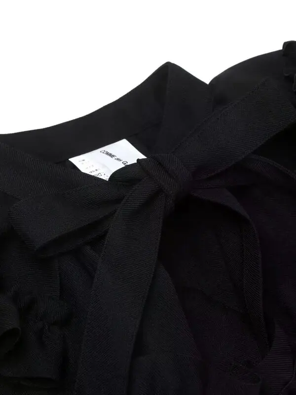 Comme Des Garçons Ruffled Bow Scarf